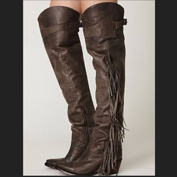 Ash | Shoes | Ash Fringe Boots 38 8 Thigh Butch Otk Cowboy Boots | Poshmark